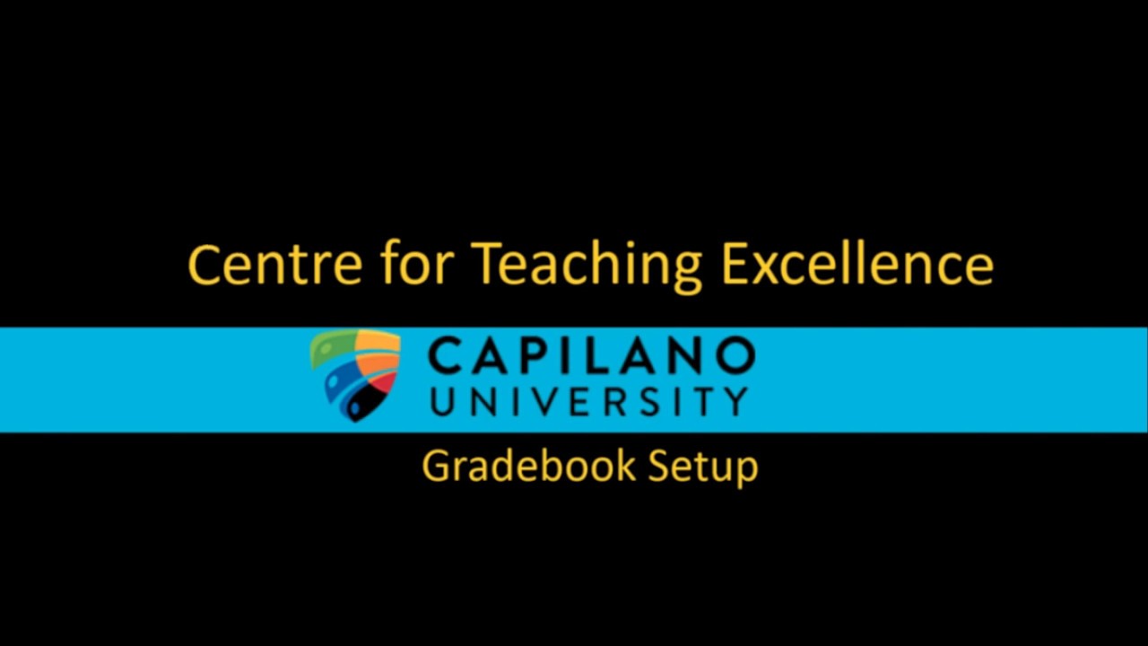 gradebook CapU eLearn - YouTube