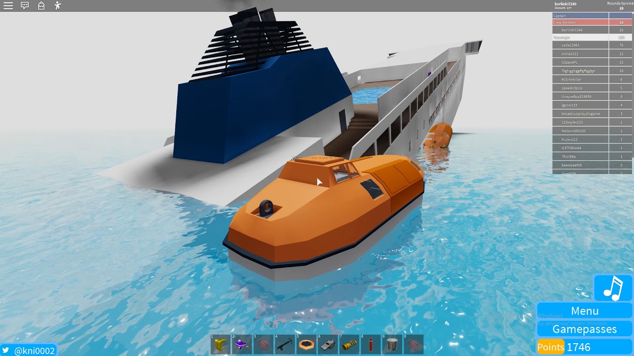 Roblox Sinking ship simulator ! - YouTube