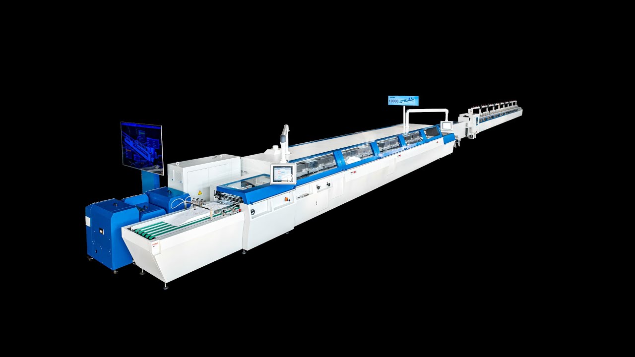 EXPLORER 12000e PERFECT BINDING LINE - YouTube