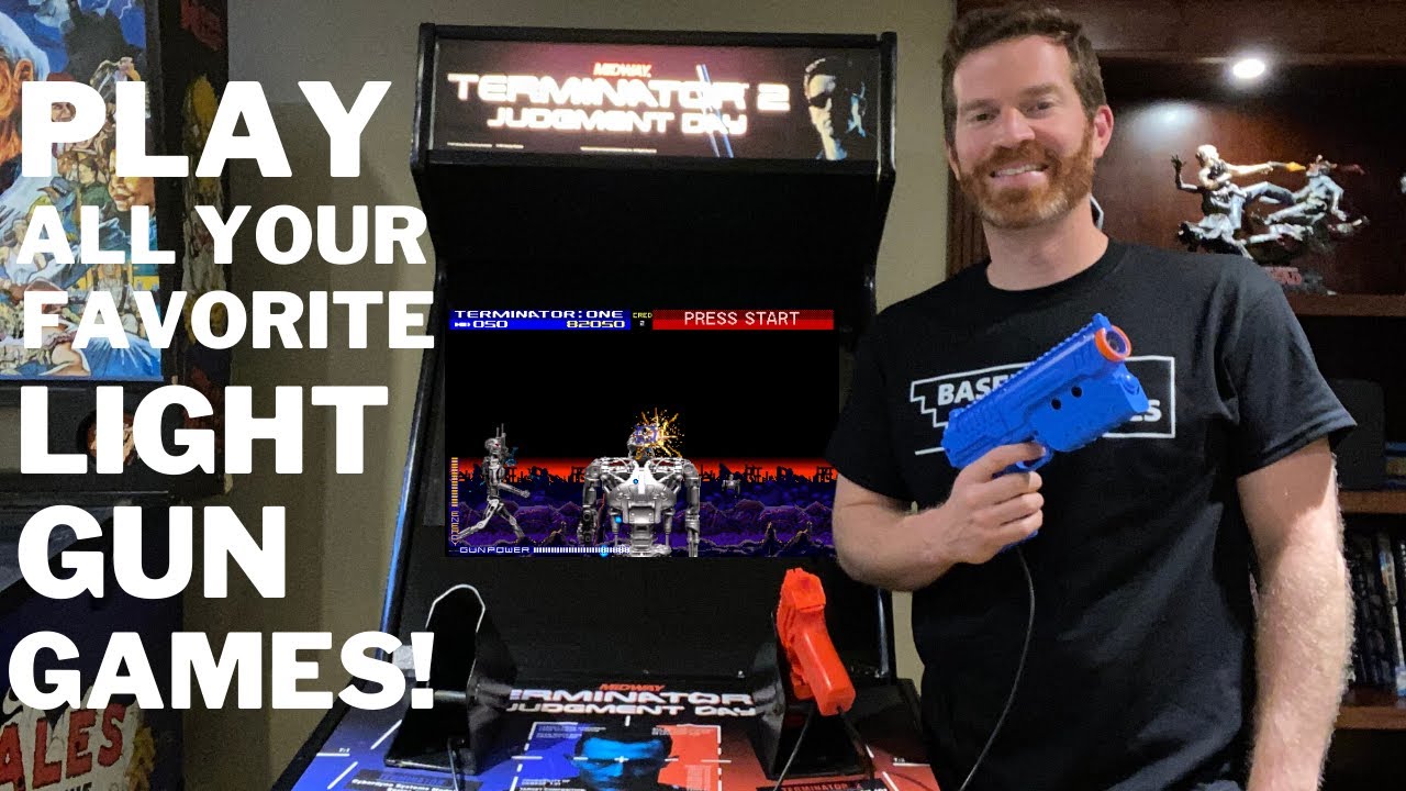 PLAY ALL YOUR FAVOURITE ARCADE LIGHT GUN GAMES! TERMINATOR 2 CUSTOM ...