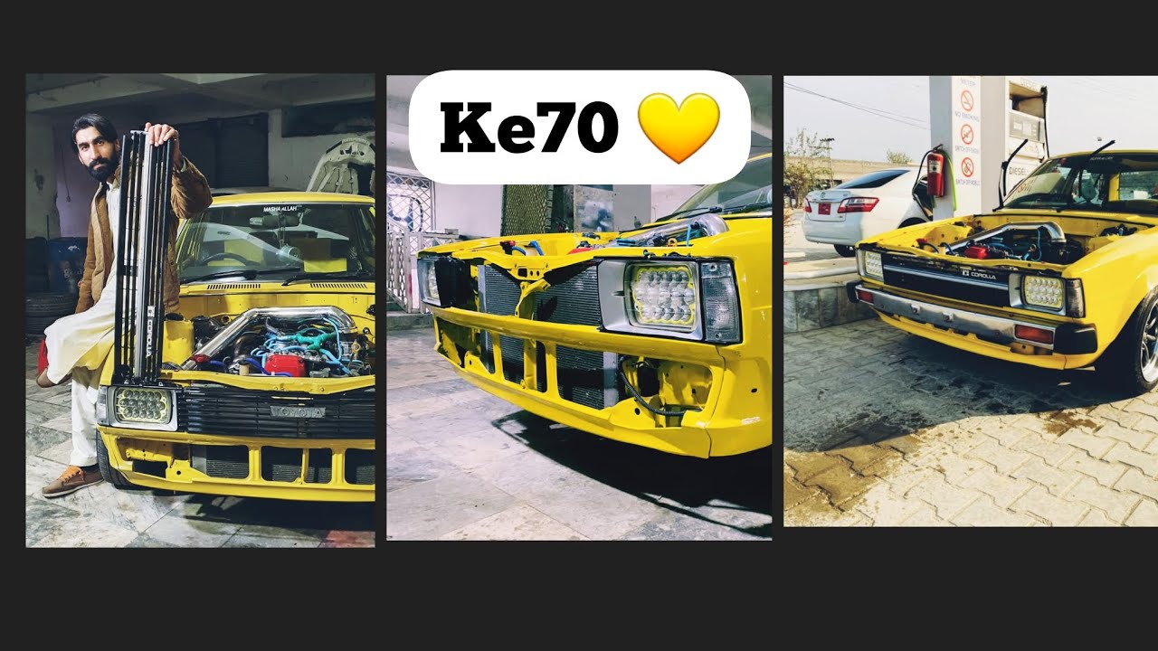 ke70 front grill and front bumper instald - YouTube
