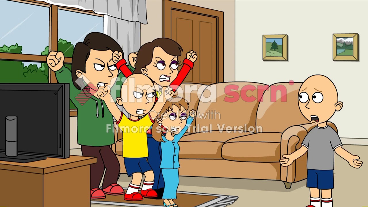classic caillou gets grounded for nothing - YouTube