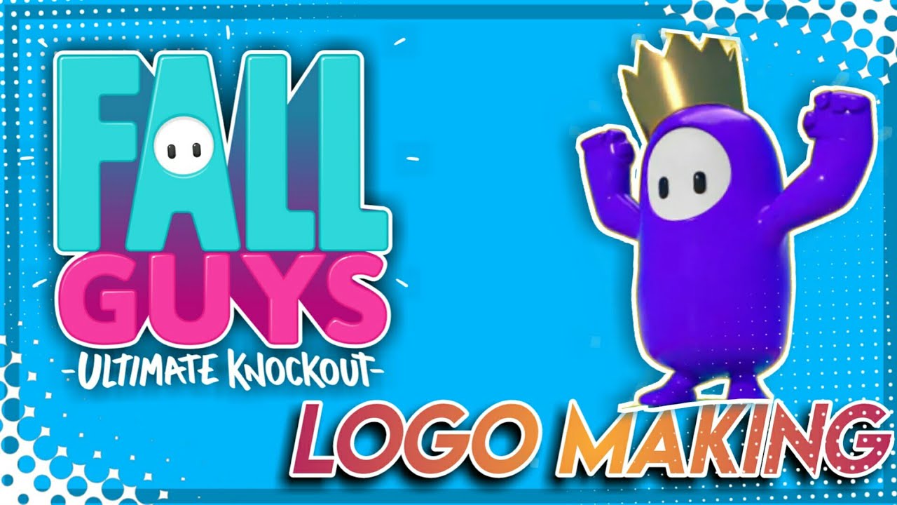 Fall Guys Logo Making | SRT Graphics - YouTube