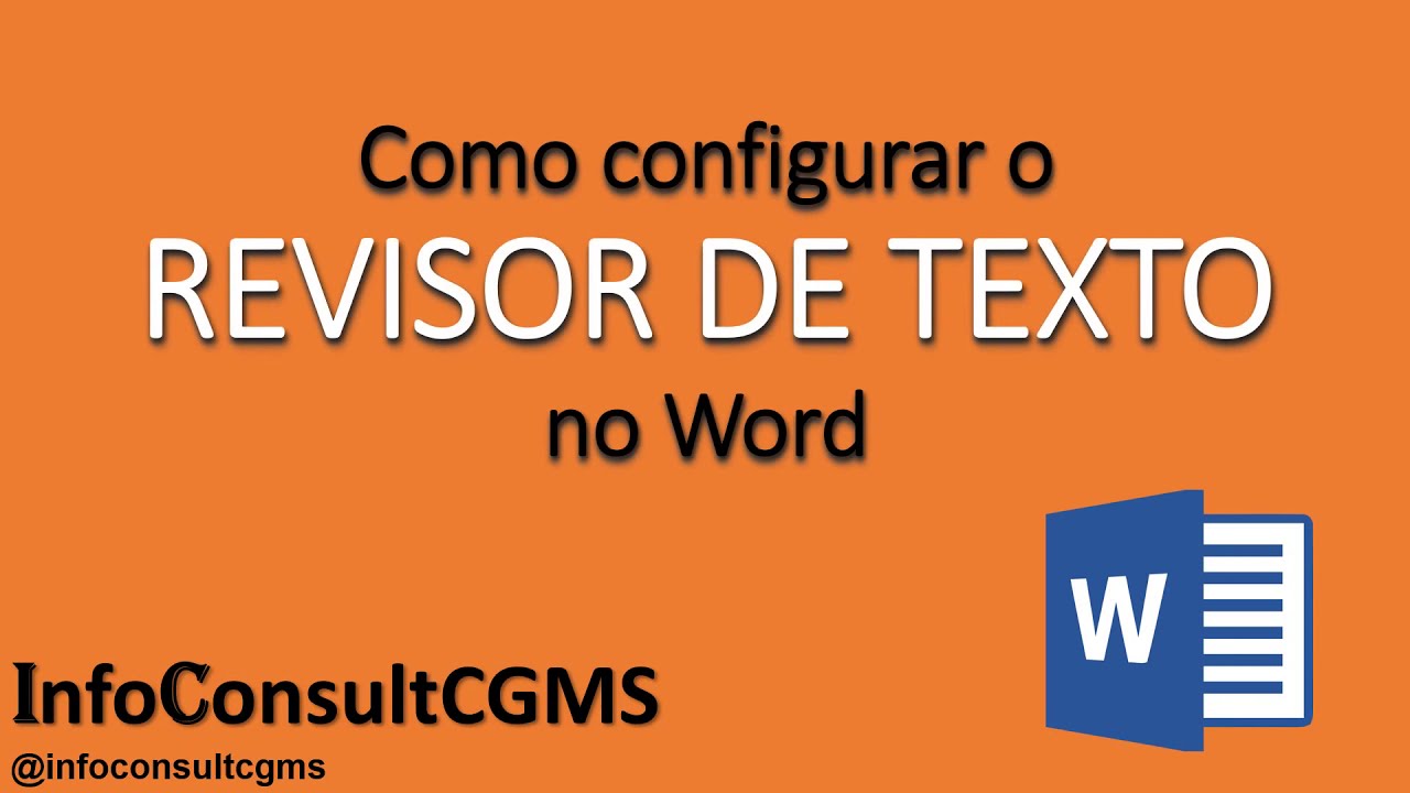 Configurando o Revisor de Texto no Microsoft Word - YouTube