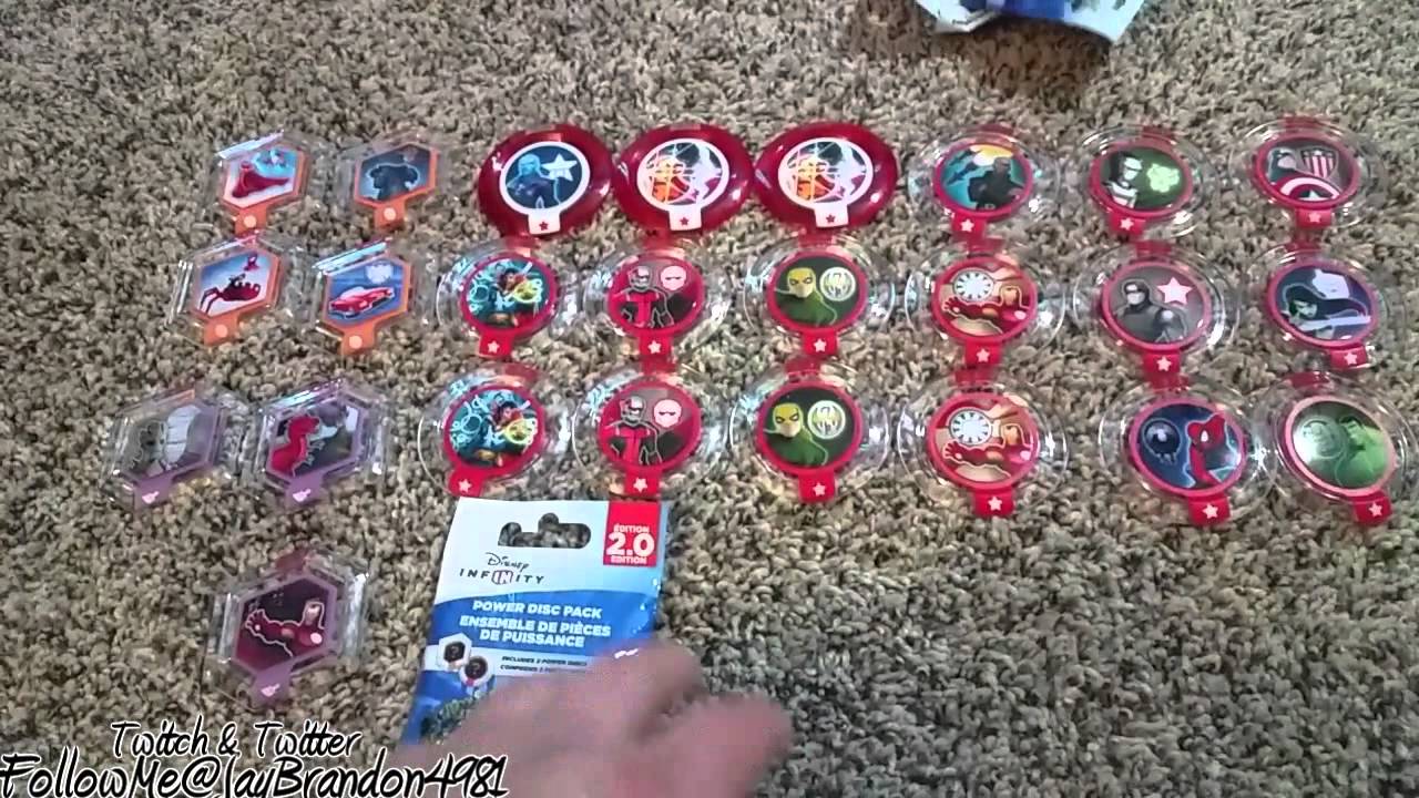 Disney Infintiy 2.0 Marvel Rare Power Disc Collection So Far - New ...