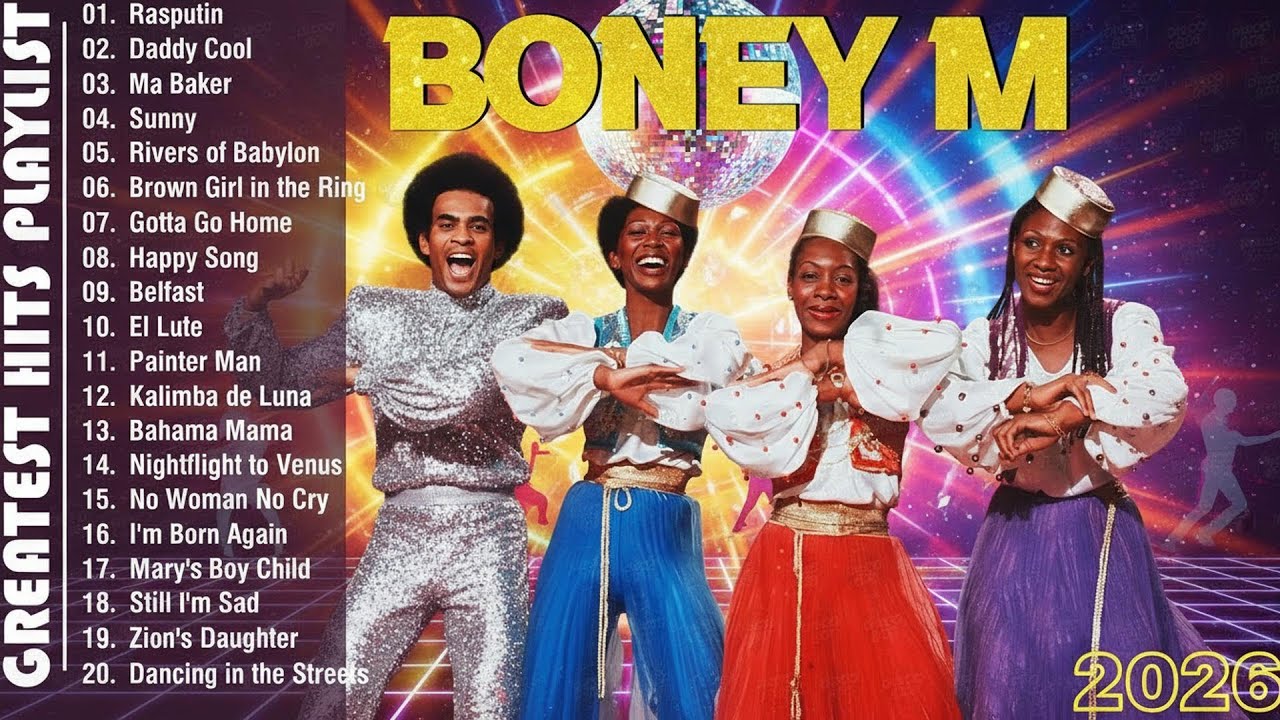 Boney M Greatest Hits Mix Full Album 2026 - Boney M Top Hits 80s 90s ...