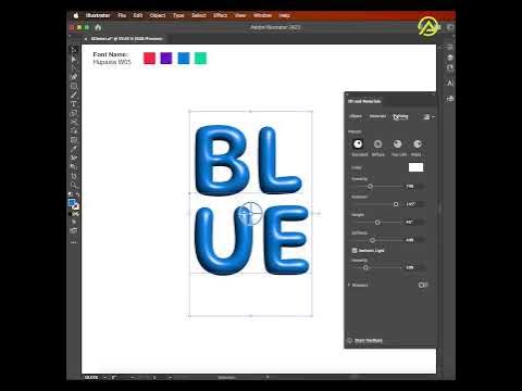 How to Inflate letters in Adobe Illustrator - YouTube