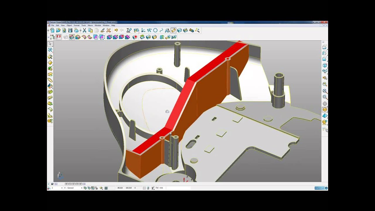 Direct Modelling 1 - PowerSHAPE 2013 - YouTube