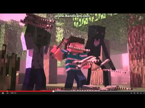 Minecraft Animasyon-Türkçe Seslendirme-Bölüm 9-Creeper'dan Kaçan 3'lü