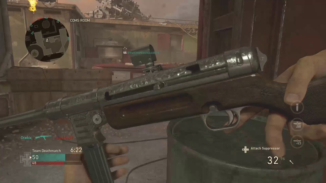 using the heroic mp40! call of duty ww2! - YouTube