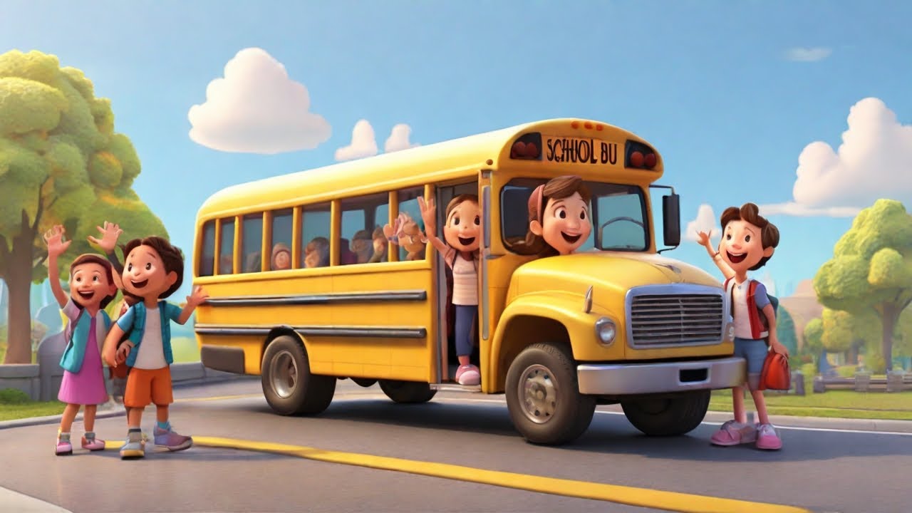 School Bus Song | Nursery Rhymes & Kids Songs - YouTube