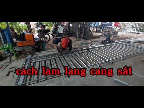 Hướng dẫn làm lang cang sắt đơn giản đẹp/How to make a simple but ...