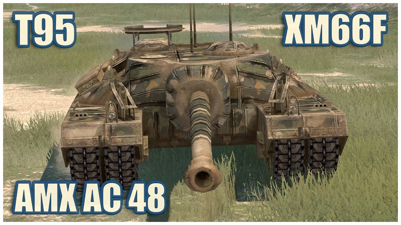 AMX AC mle. 48, T95 & XM66F • WoT Blitz Gameplay - YouTube