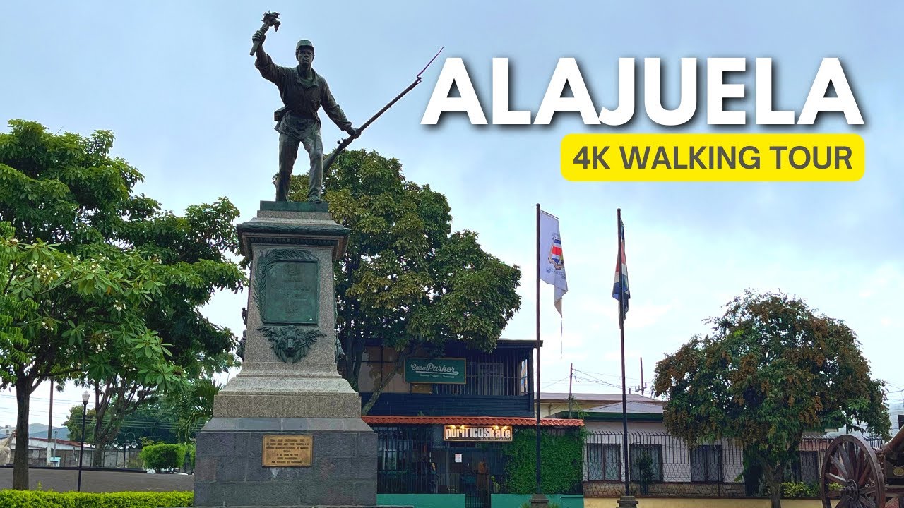 Alajuela, Costa Rica 🇨🇷 - Historic downtown with beautiful parks on a ...