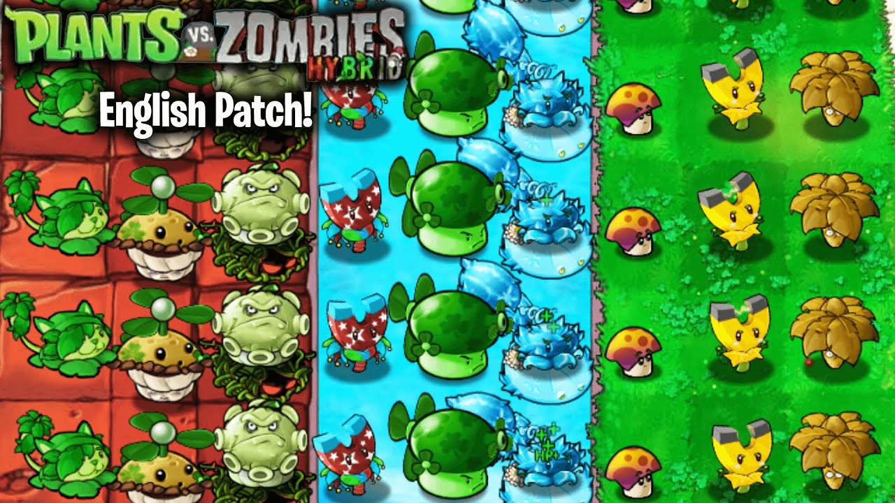 Plants vs Zombies Hybrid v3.8 - English Patch | Cattail Umbrella, Clown ...