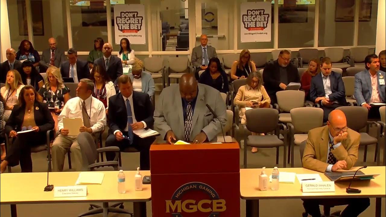 Michigan Gaming Control Board July 9, 2024 Public Board Meeting - YouTube