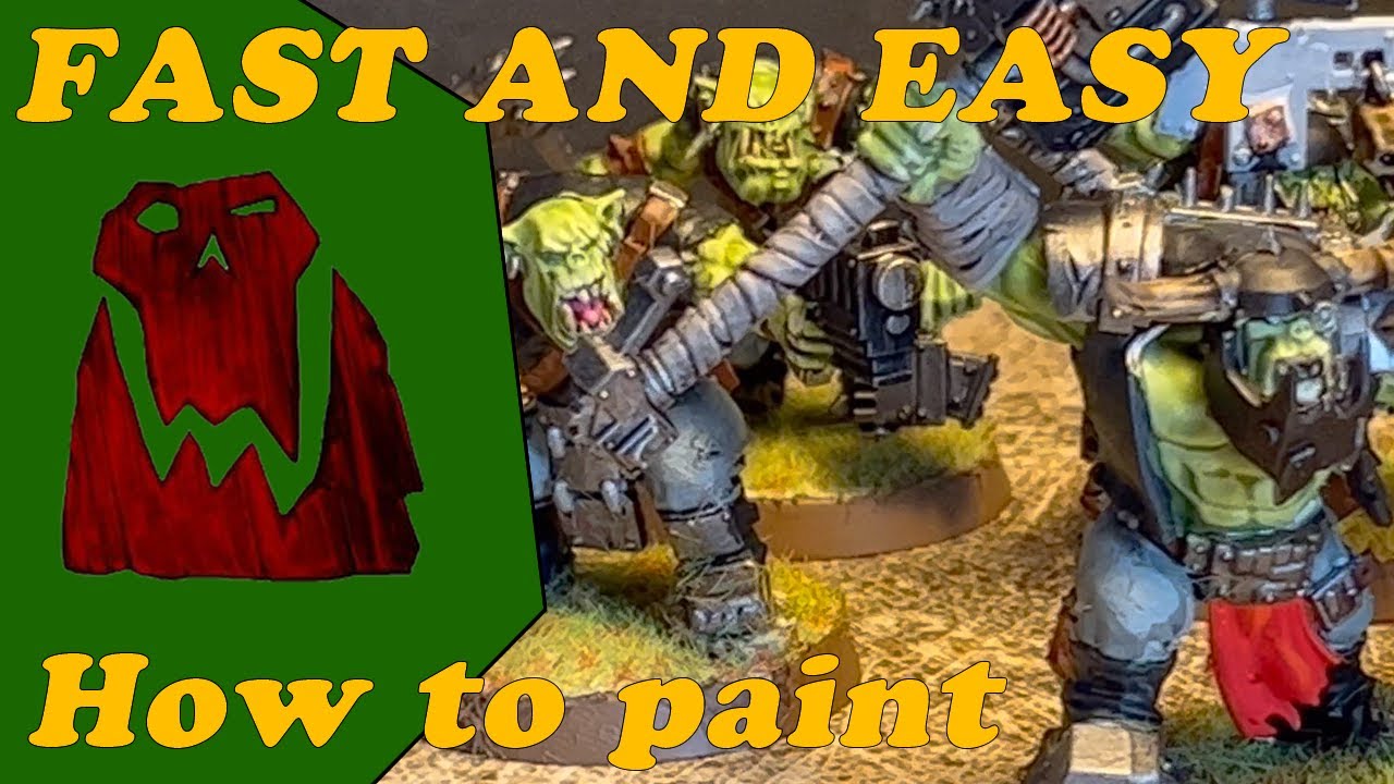 How to Paint Ork Boyz FAST and EASY - YouTube