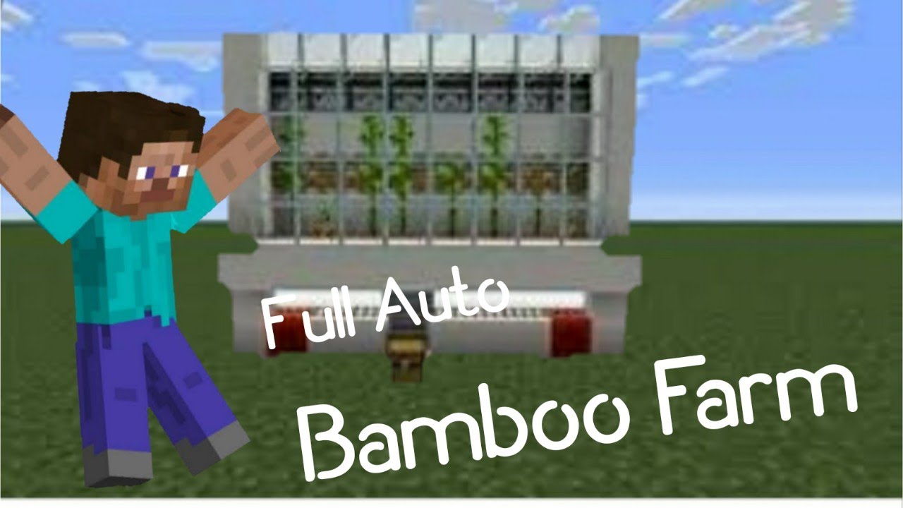 25k/h 0 tick bamboo farm(minecraft) - YouTube