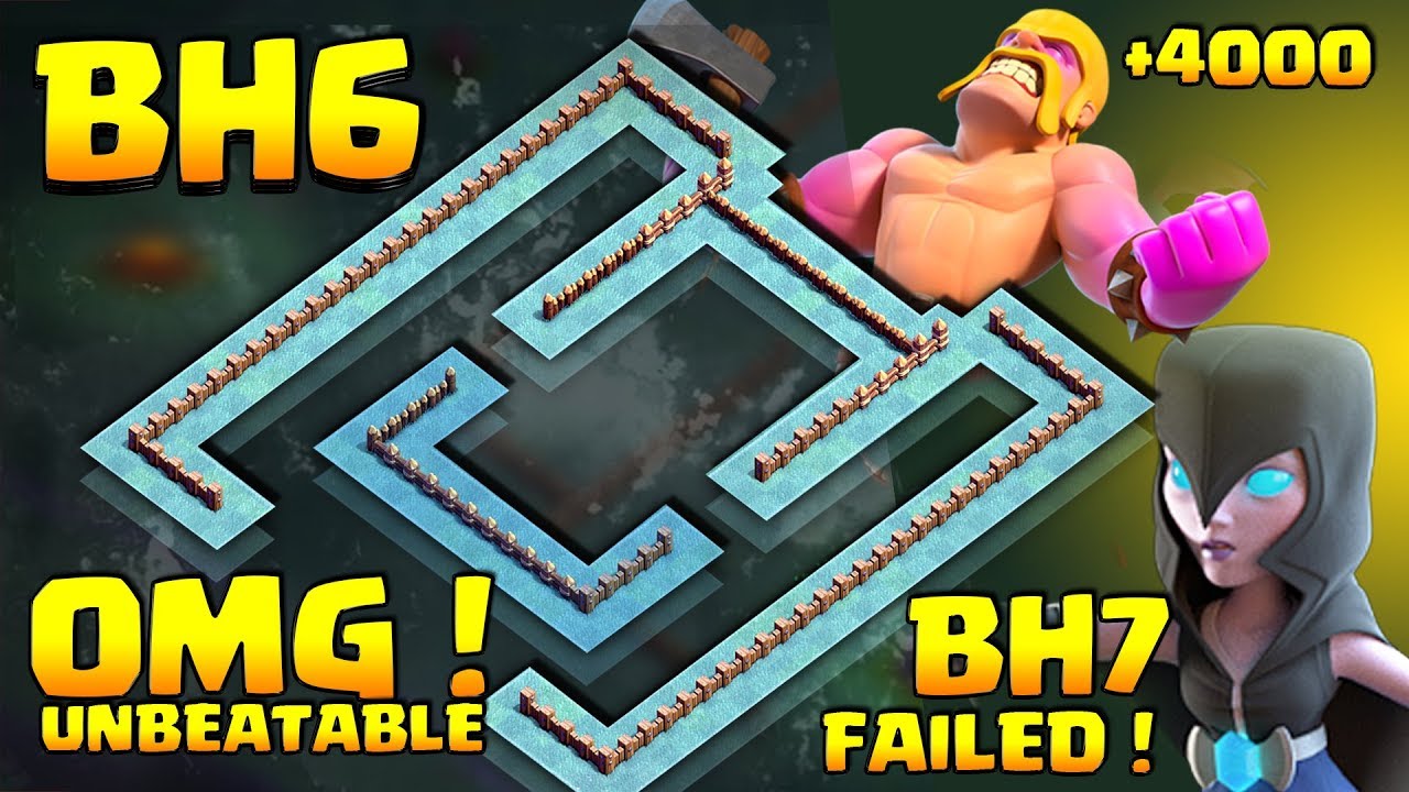 BH6 BASE | BH7 Failed ! | BUILDER HALL 6 BASE | A2S/3S | clashofclans ...