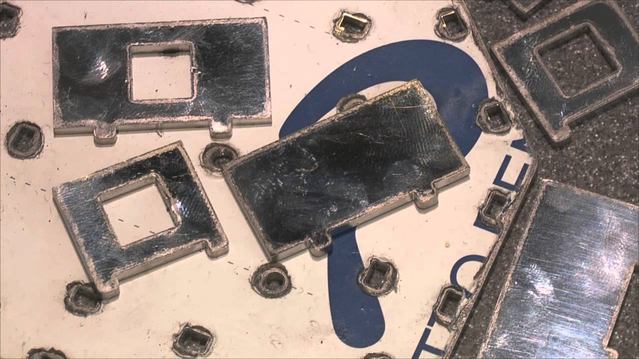 laser cutting film halo removal - YouTube