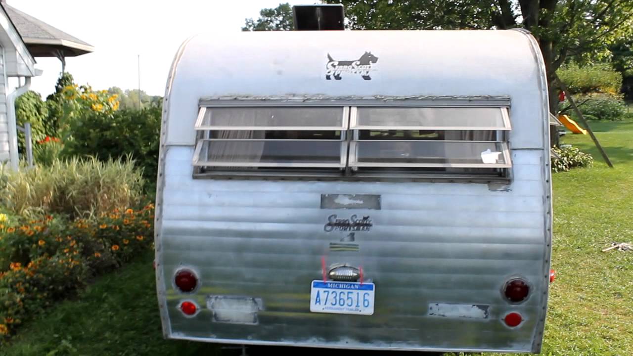 1973 serro scotty sportsman 10' travel trailer - YouTube