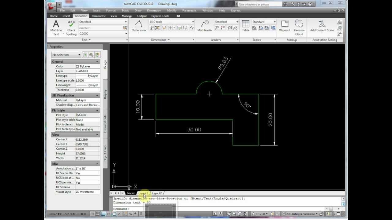 AutoCAD Basics- Creating a Dimension Style - YouTube