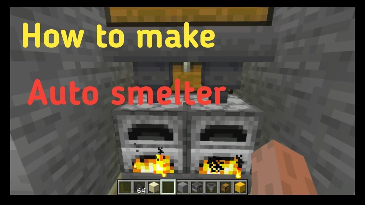 How to make 2Into2 Auto Smelter in Minecraft - YouTube