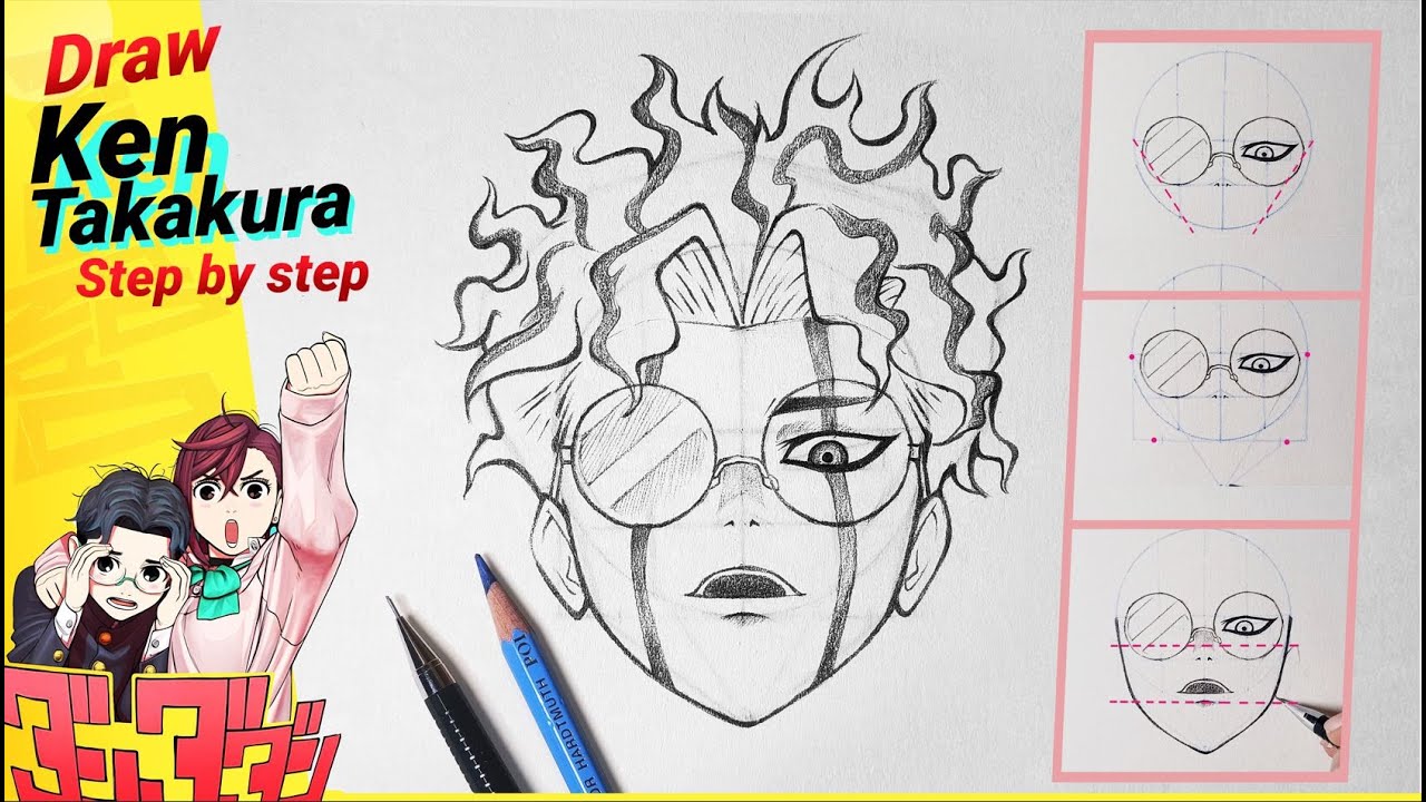 How to Draw Ken Takakura | Step by Step #video - YouTube