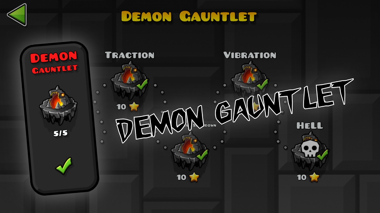 Demon Gauntlet - The Lost Gauntlets [Geometry Dash 2.1] - YouTube