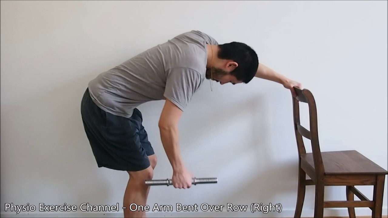 One Arm Bent Over Row (Right) - YouTube