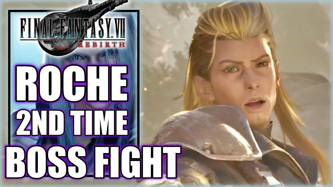 Final Fantasy 7 Rebirth - Roche (2nd Time) Boss Fight - YouTube