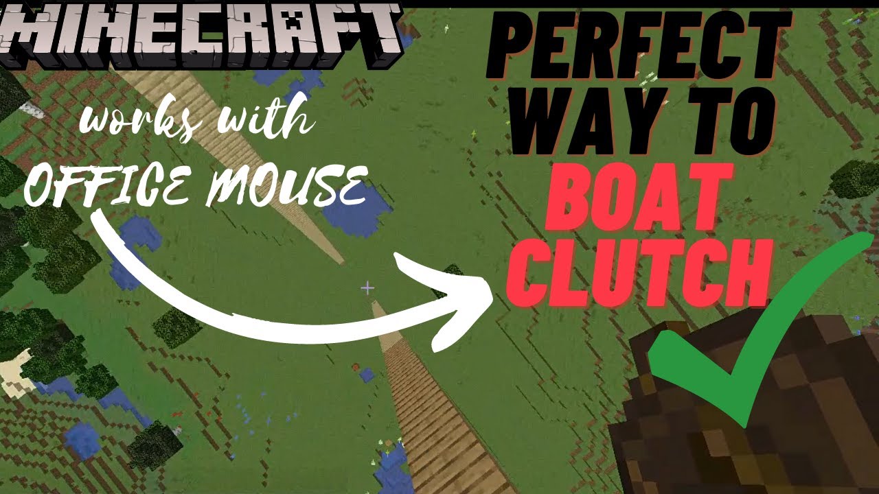 Best trick to boat clutch in Minecraft| Works with an Office mouse ...