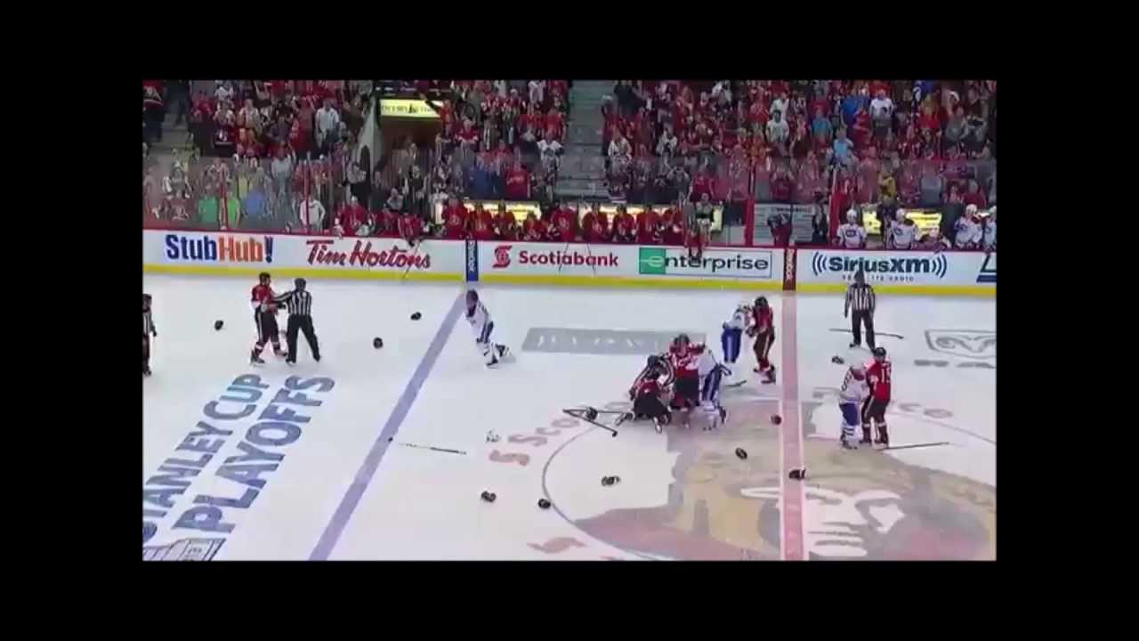 INTENSE Line Brawl - Canadiens vs. Senators + Other Fights [May/5/2013 ...