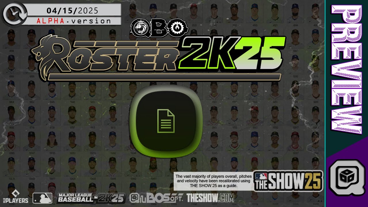 MLB 2k25_what´s NEW! [Preview] -QBORoster2k25 Alpha Ver. + PortraitPack ...