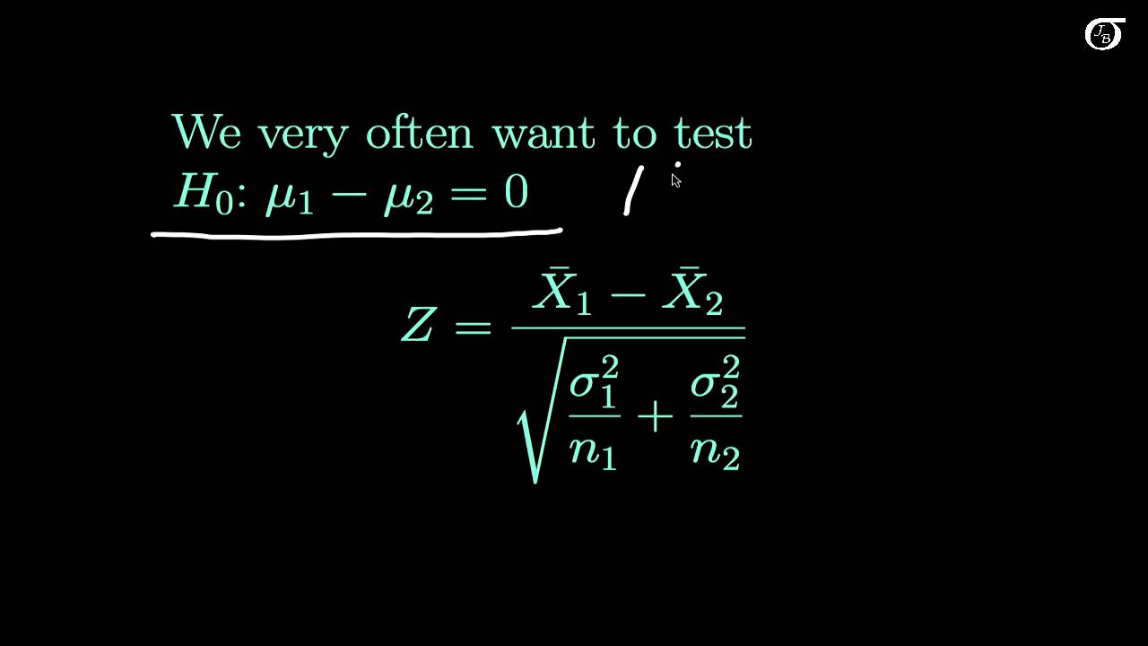 Inference for Two Means: Introduction (Old, fast version) - YouTube