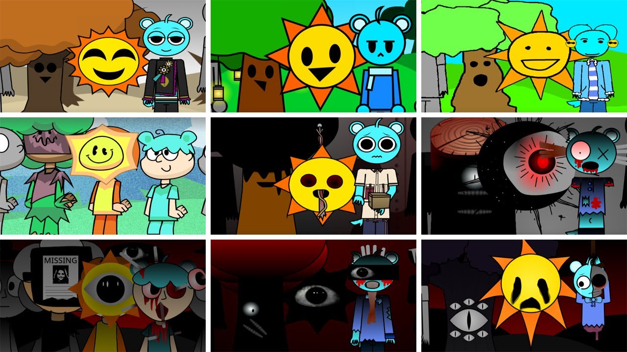 Incredibox - Sprunki but ONLY MR TREE and MR SUN and SKY in ALL Human ...