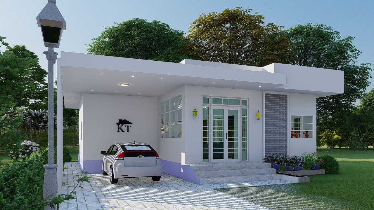 small house design [10x10 m] house plan with 100 sqm floor area - YouTube