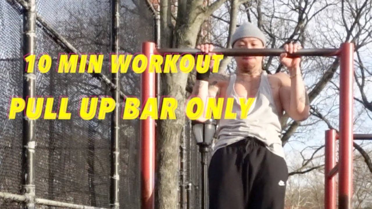 10 min Back workout. ALL YOU NEED IS A PULL UP BAR! - YouTube