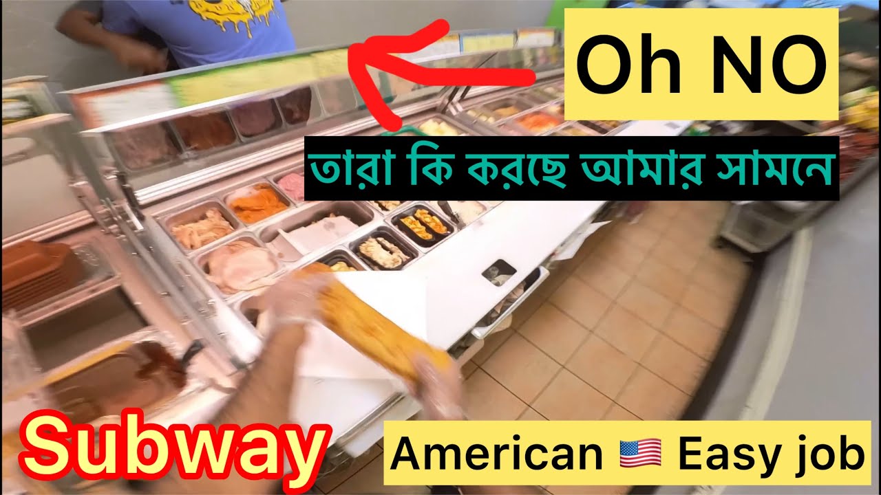 Subway doing! USA Easy job Subway sandwich making - YouTube