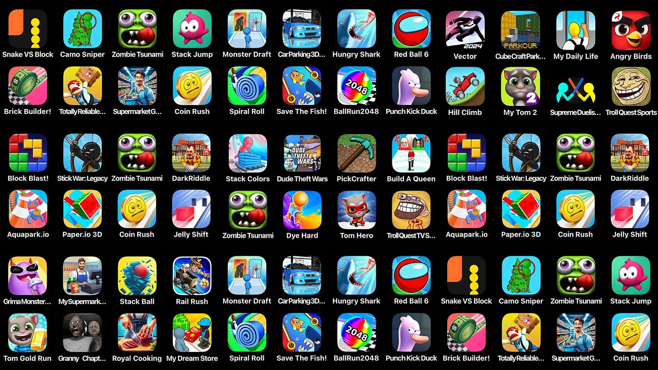 Block Blast, Monster Draft, Snake vs Block, Grimace Monster, Vector ...