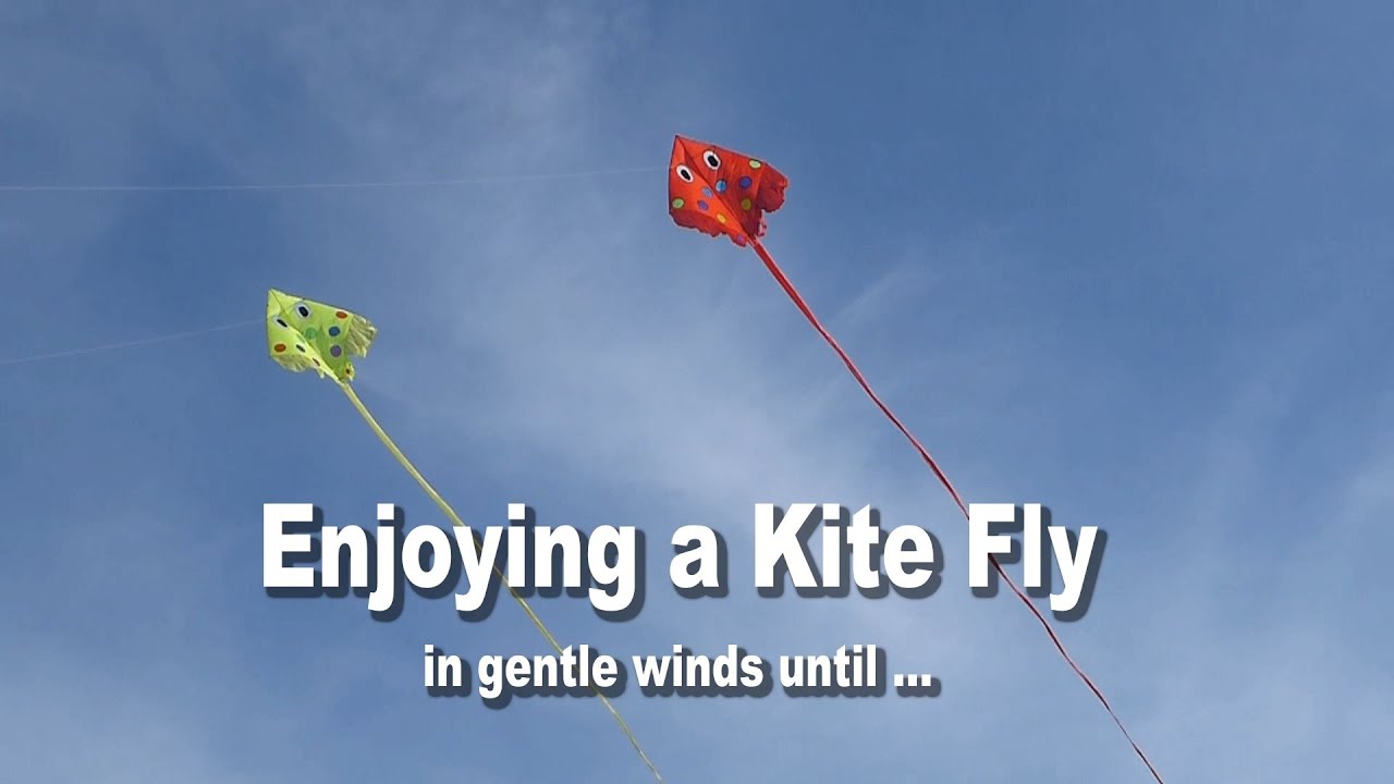 Enjoying a Kite Fly in gentle Spring Winds - YouTube