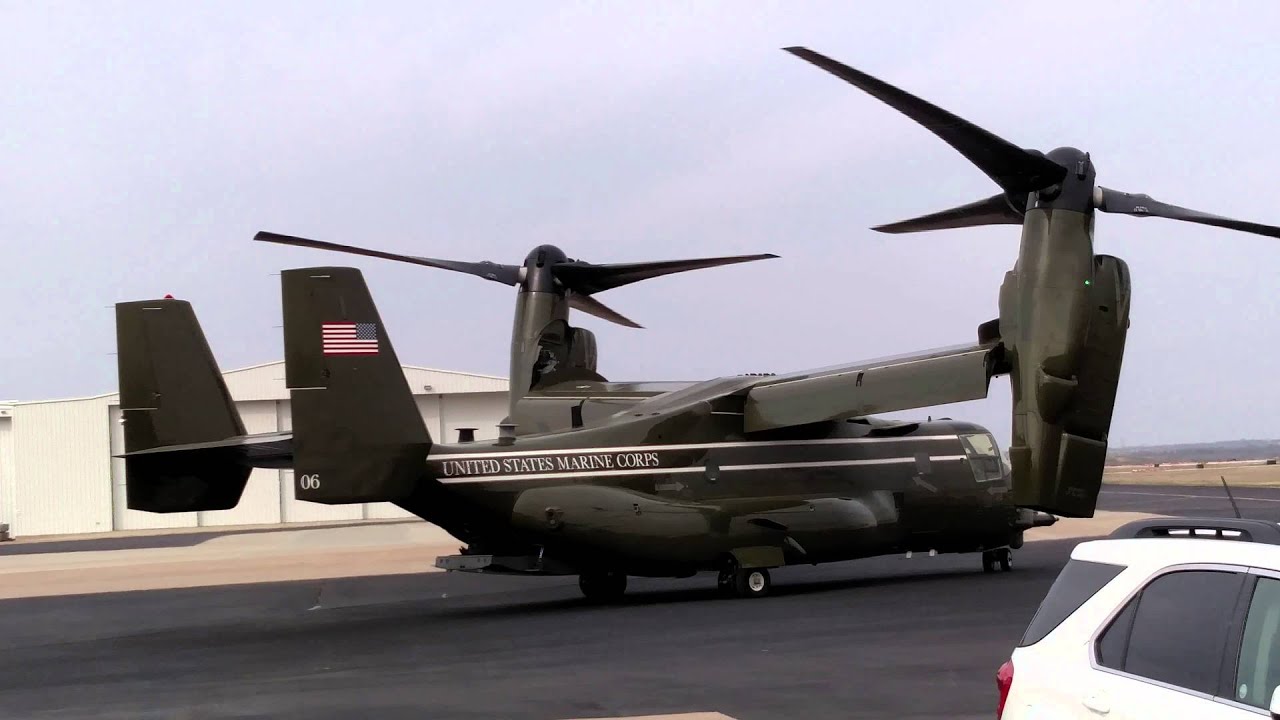HMX-1 V-22 at Meacham International Airport - YouTube