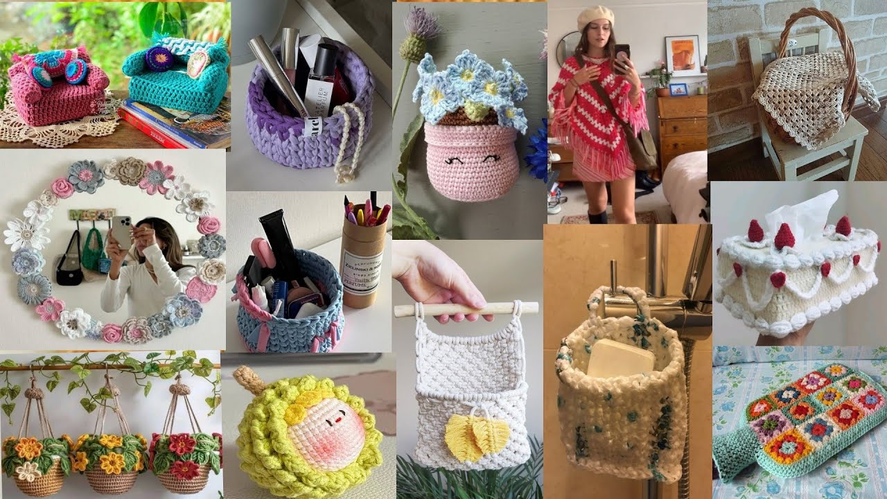 60 Crochet ideas | Beautiful smart hand made crochet projects|Beginner ...