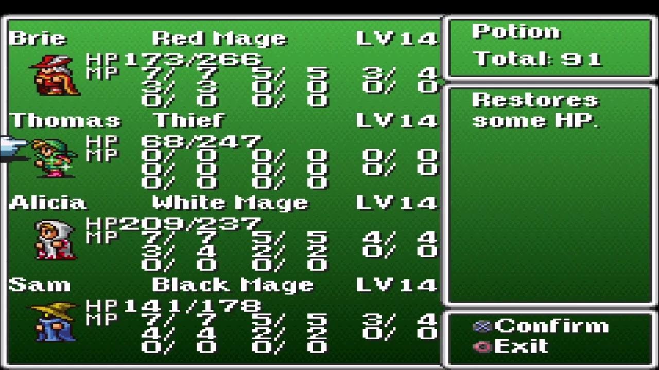 FF1 Origins No Warrior Run 4 - YouTube