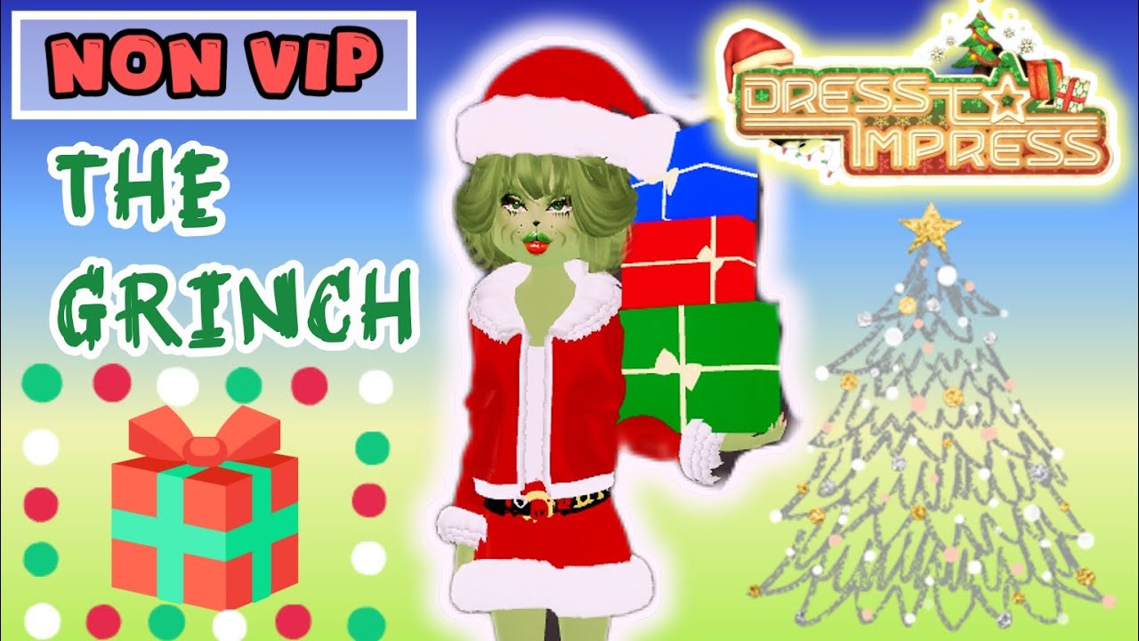Grinch Outfit Tutorial | Non VIP OUTFIT HACKS IN DTI | Dress To Impress ...