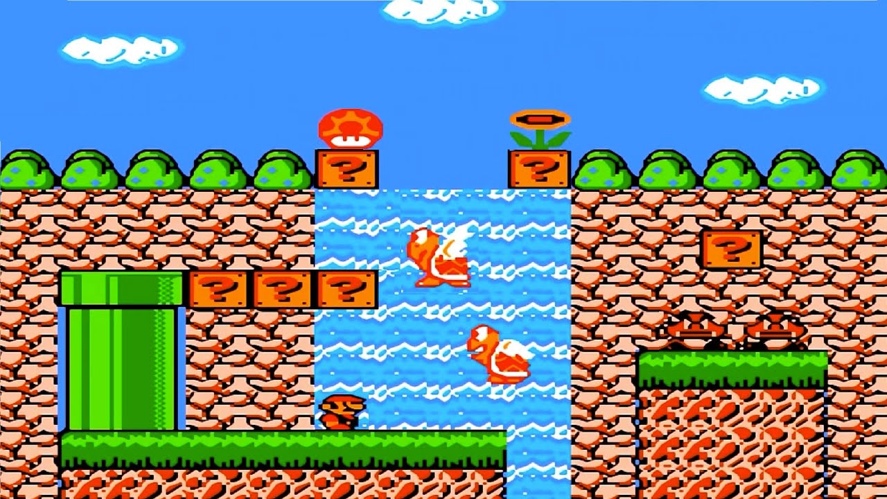 Super Mario Bros: Amazing Waterfall Land - YouTube