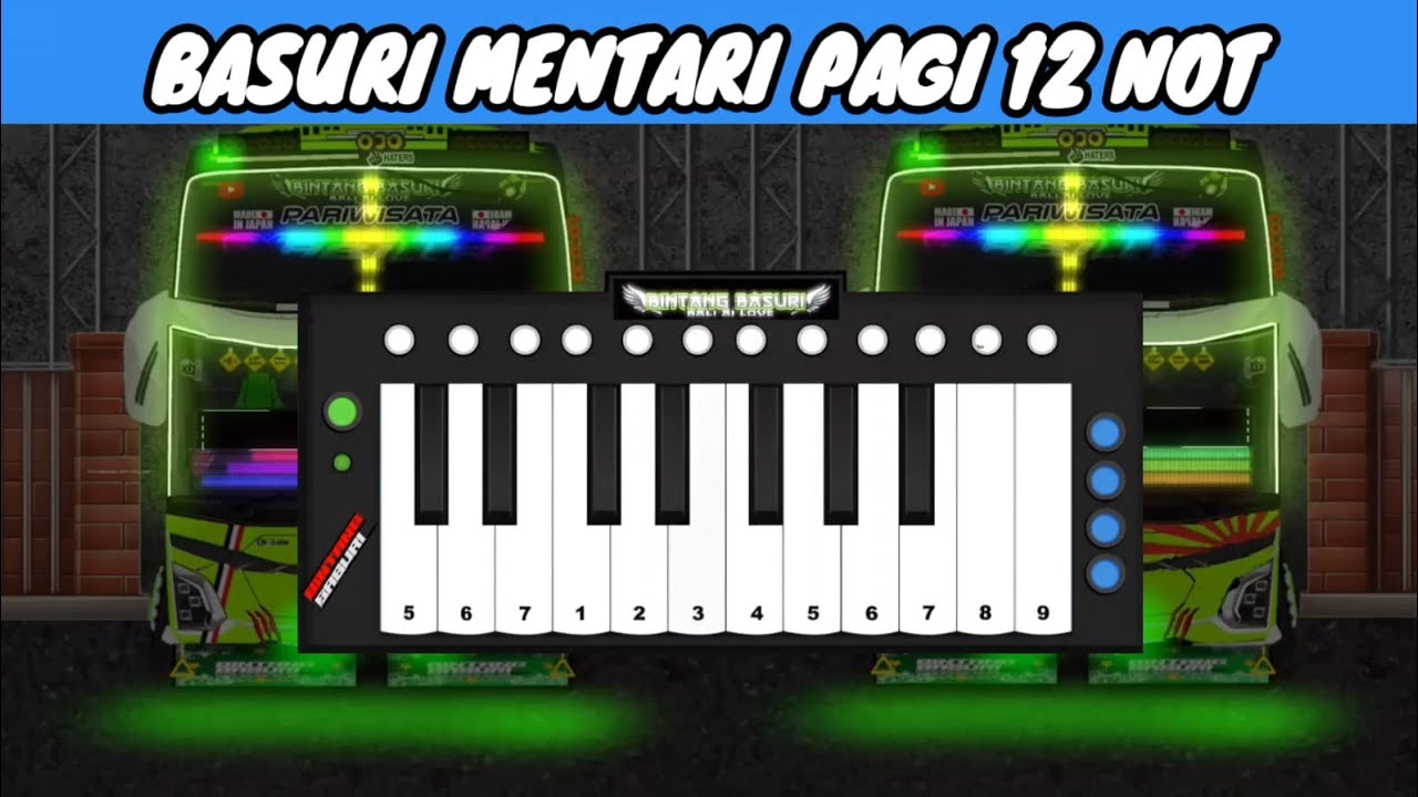Telolet Basuri Mentari Pagi 12 not || PIANIKA BASURI - YouTube