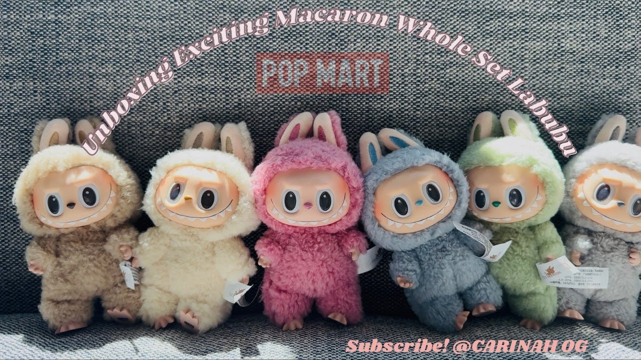 Labubu Exciting Macaron Whole set unboxing! @POPMARTOFFICIAL - YouTube