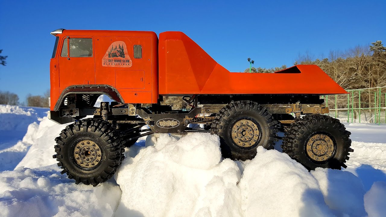 RC Truck OFF Road — Snow Adventures The Beast RC4WD 6x6 (video 2 of 3 ...