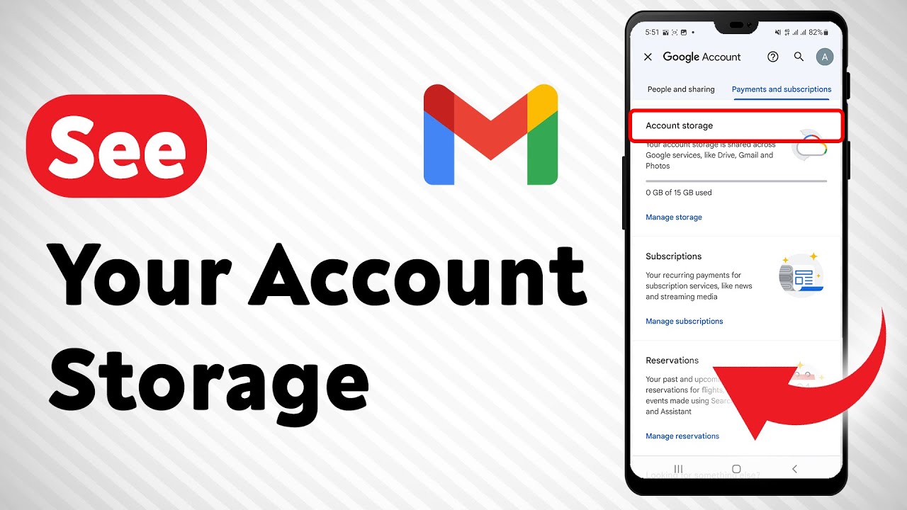 How To See Your Account Storage On Gmail - Full Guide - YouTube